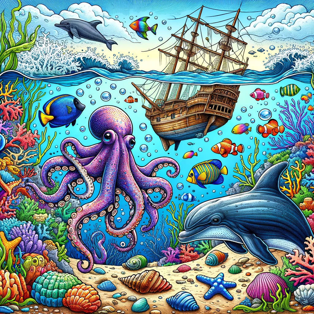 “Discover the Deep Sea: Free Printable Under-the-Sea Coloring Pages for ...