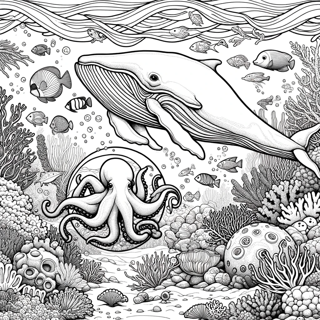 “Discover the Deep Sea: Free Printable Under-the-Sea Coloring Pages for ...