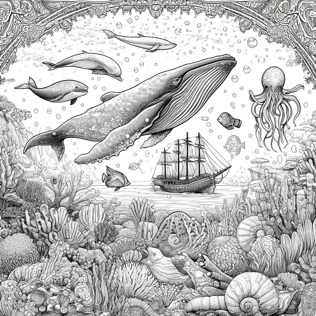 “Discover the Deep Sea: Free Printable Under-the-Sea Coloring Pages for ...