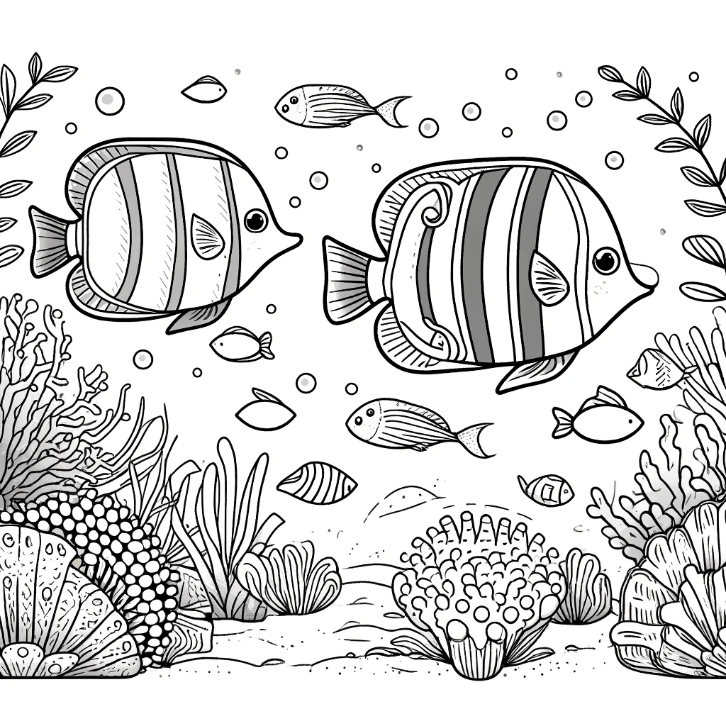 FREE PRINTABLES FOR KIDS UNDER SEA COLORING PAGES - 123 Go Mama