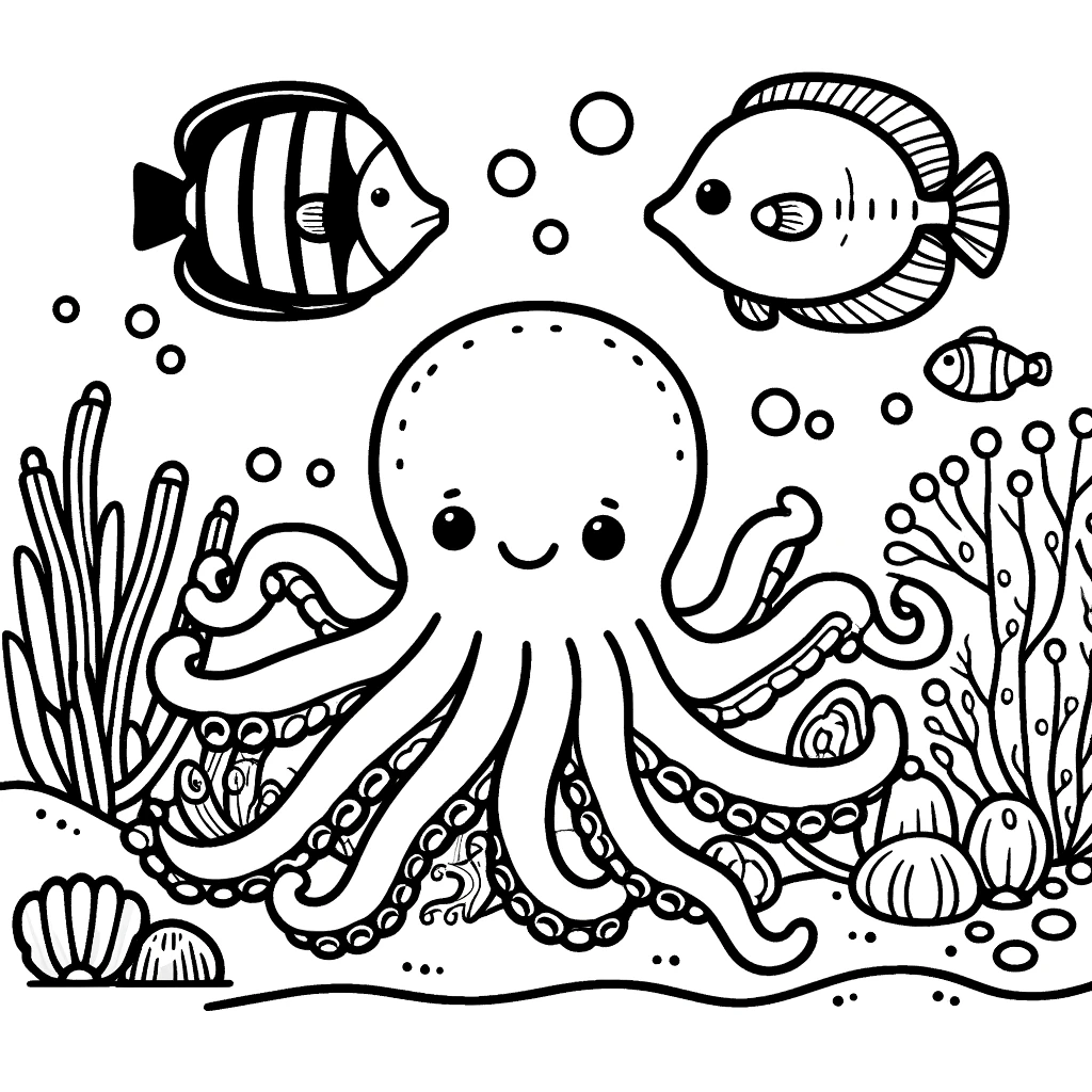 FREE PRINTABLES FOR KIDS UNDER SEA COLORING PAGES - 123 Go Mama