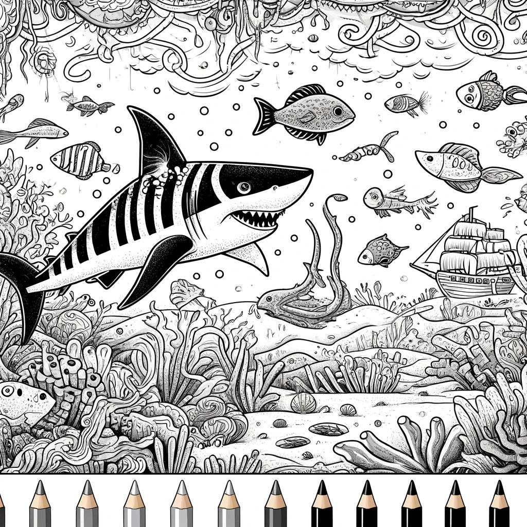 “Discover the Deep Sea: Free Printable Under-the-Sea Coloring Pages for ...