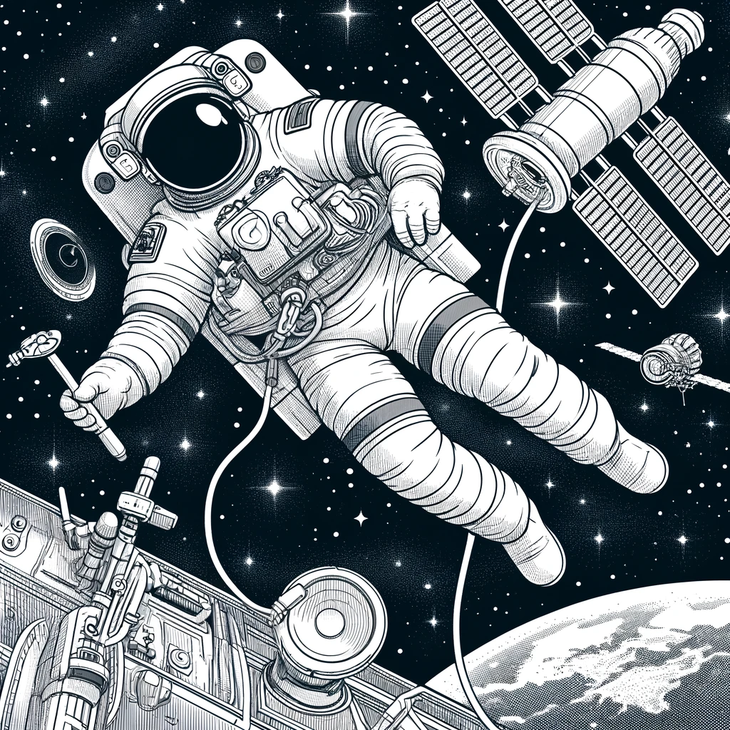 Free Coloring Pages for Kids About Space and Astronauts - 123 Go Mama