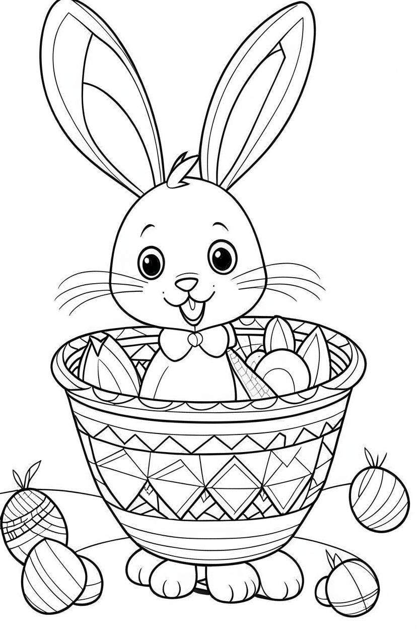 15 Free Easter Coloring Pages Cute bunnies, eggs and floral spring mode ...