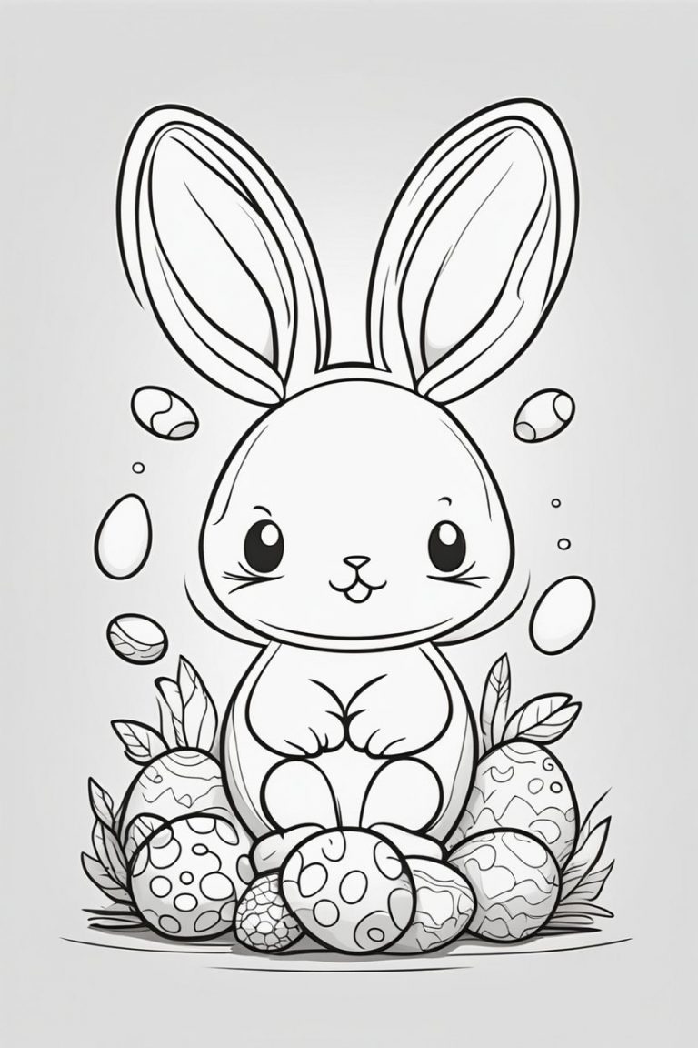 15 Free Easter Coloring Pages Cute bunnies, eggs and floral spring mode ...