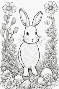 15 Free Easter Coloring Pages Cute bunnies, eggs and floral spring mode ...