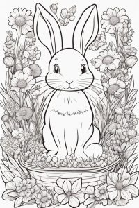15 Free Easter Coloring Pages Cute bunnies, eggs and floral spring mode ...