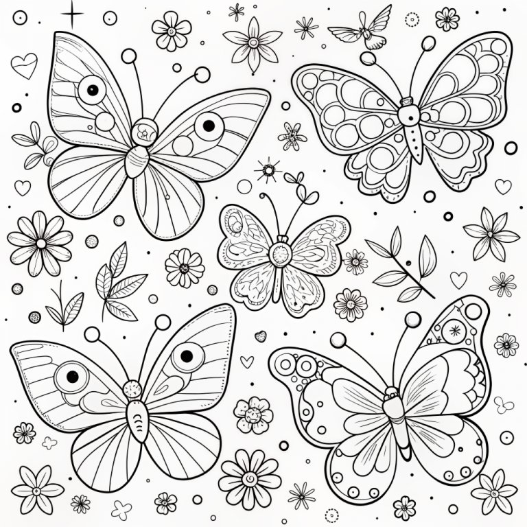 Free Doodle Coloring Pages - 123 Go Mama