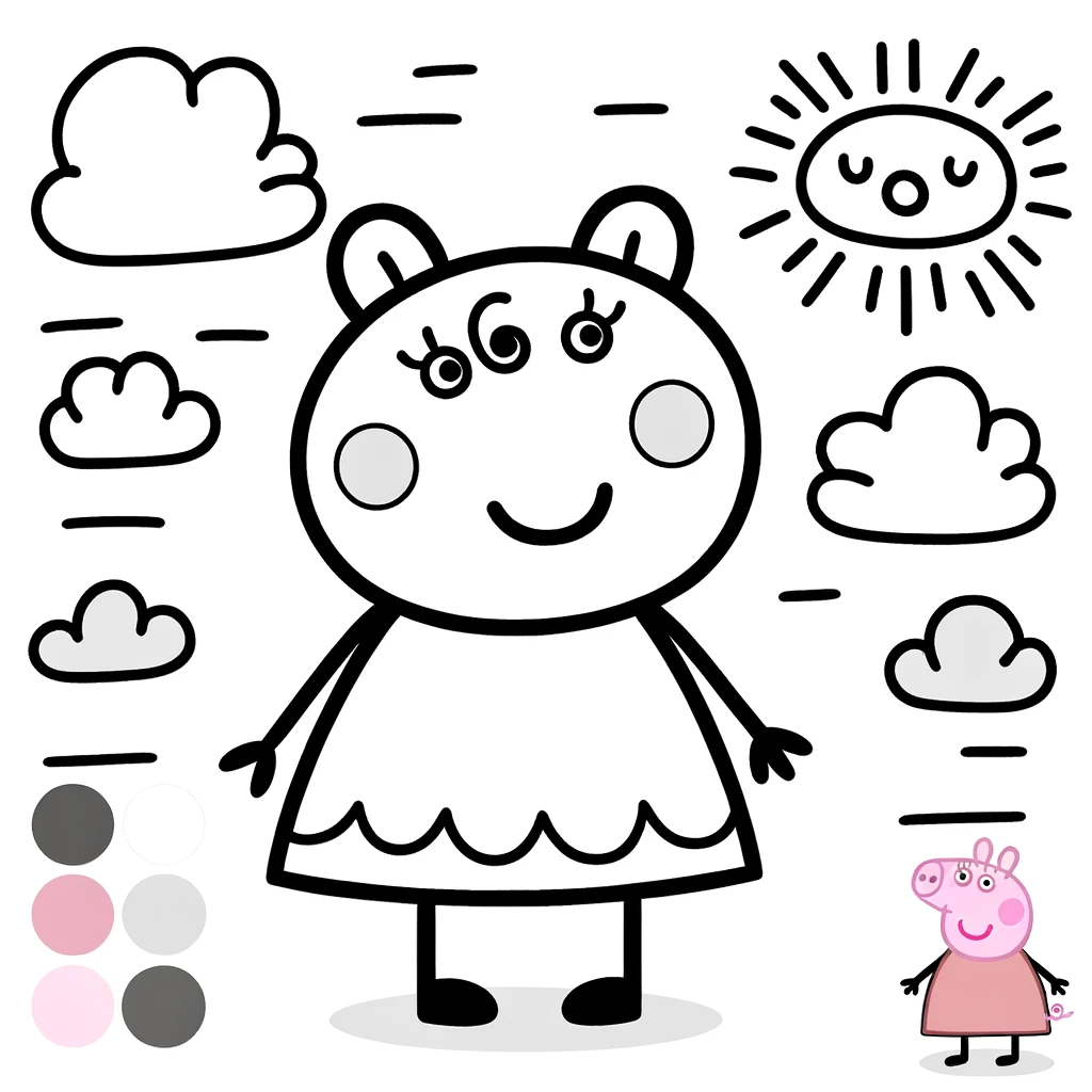 Discover the Joy of Coloring with 100% Free Peppa Pig Coloring Pages ...
