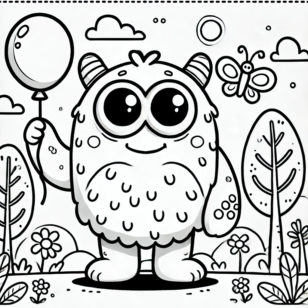 Monsters Coloring Pages for Kids - 123 Go Mama