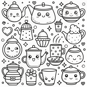 Funny Simple Doodles Coloring Pages - 123 Go Mama