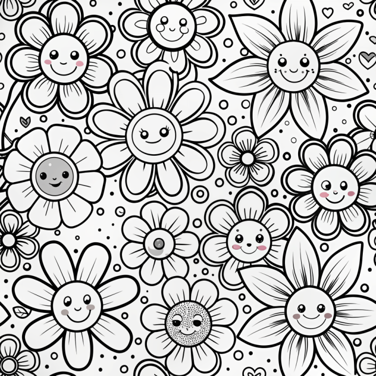 Funny Simple Doodles Coloring Pages - 123 Go Mama