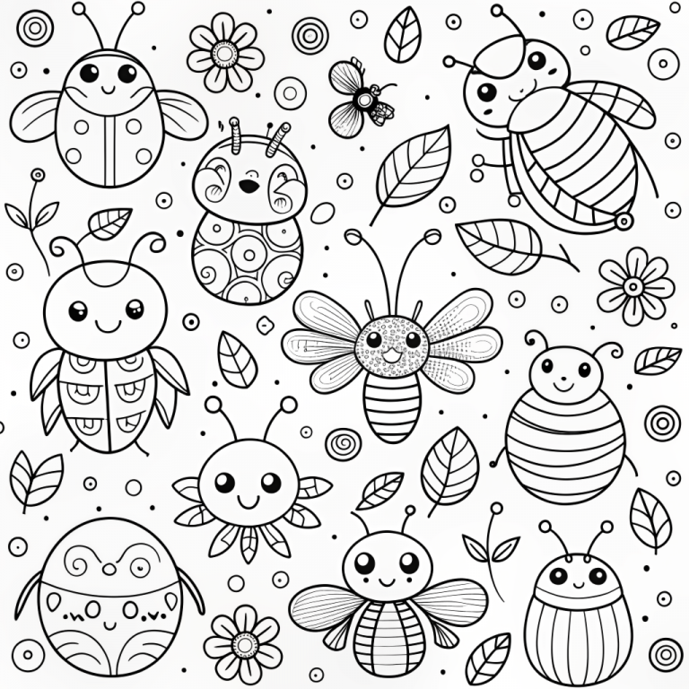 Funny Simple Doodles Coloring Pages - 123 Go Mama