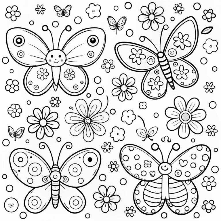 Funny Simple Doodles Coloring Pages - 123 Go Mama