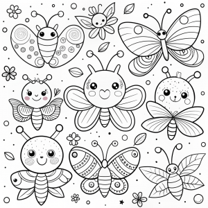 Funny Simple Doodles Coloring Pages - 123 Go Mama
