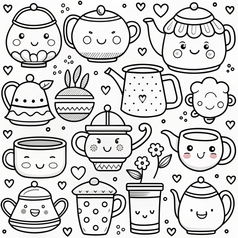 Funny Simple Doodles Coloring Pages - 123 Go Mama