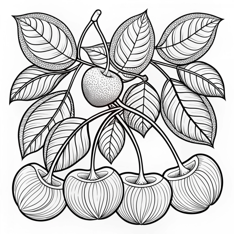Free Coloring Pages Featuring Abstract Fruit Designs - 123 Go Mama