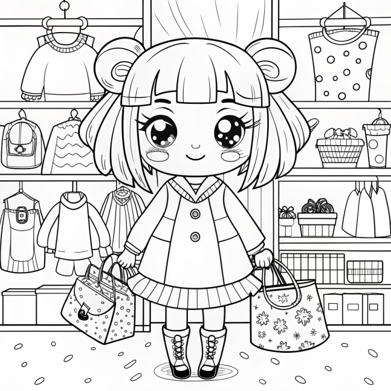 Free Coloring Pages of Cute Little Girls - 123 Go Mama