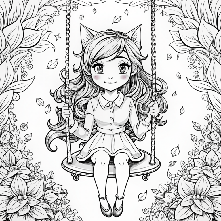 Free Coloring Pages of Cute Little Girls - 123 Go Mama