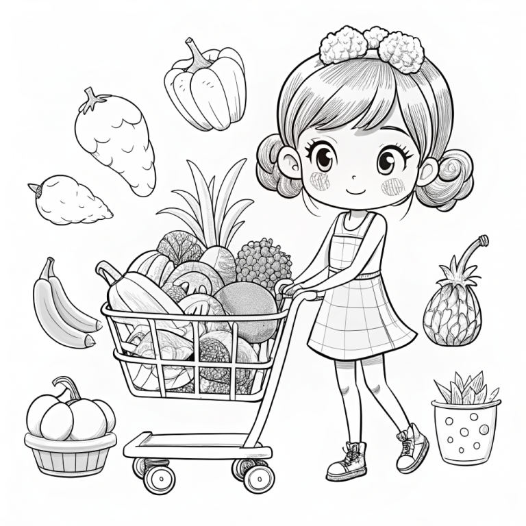 Free Coloring Pages of Cute Little Girls - 123 Go Mama