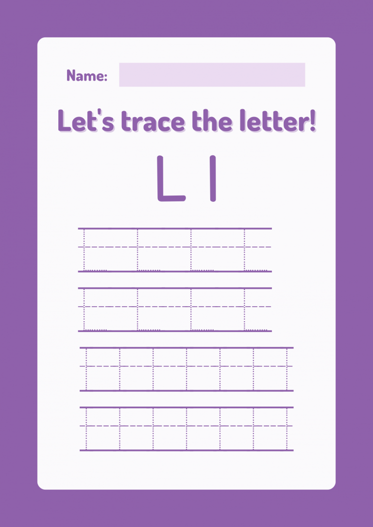 Free Colorful Letter Tracing Worksheets for Kindergarten Kids - 123 Go Mama
