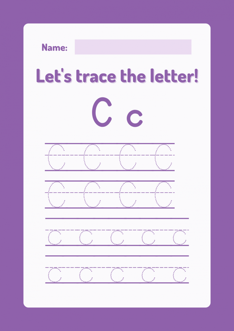 Free Colorful Letter Tracing Worksheets for Kindergarten Kids - 123 Go Mama