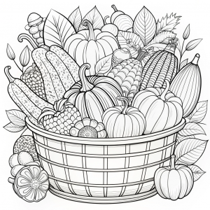 Autumn Fall Coloring Pages - 123 Go Mama
