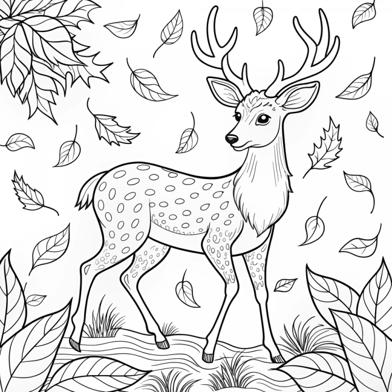 Autumn Fall Coloring Pages - 123 Go Mama