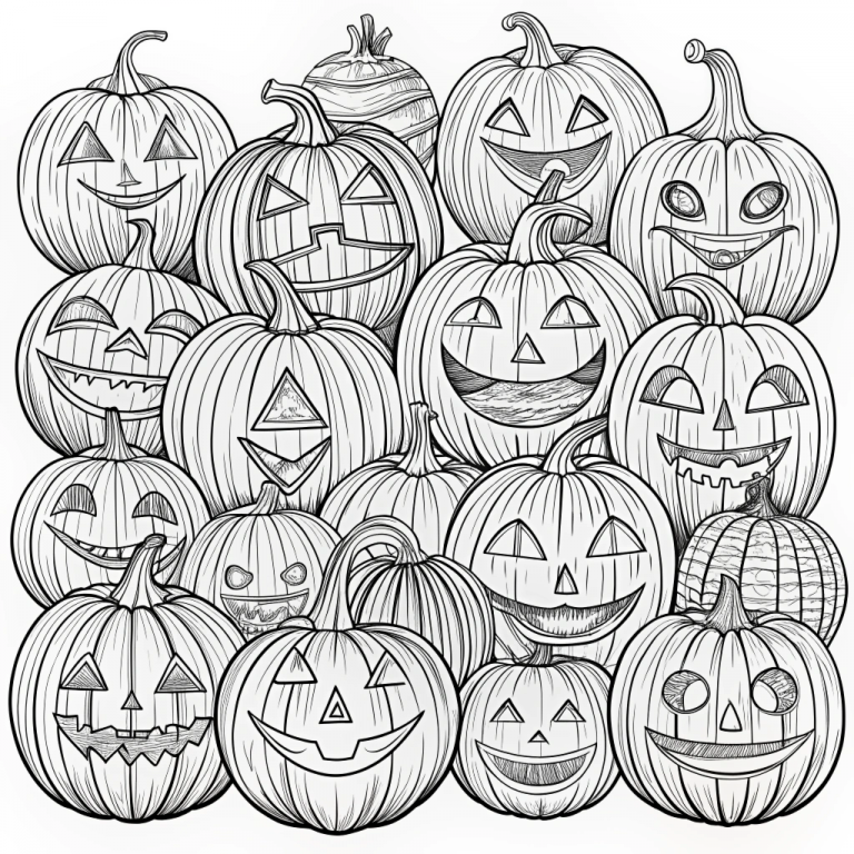 Autumn Fall Coloring Pages - 123 Go Mama