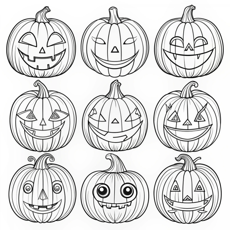 Autumn Fall Coloring Pages - 123 Go Mama