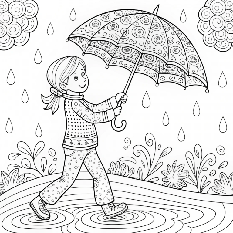Autumn Fall Coloring Pages - 123 Go Mama