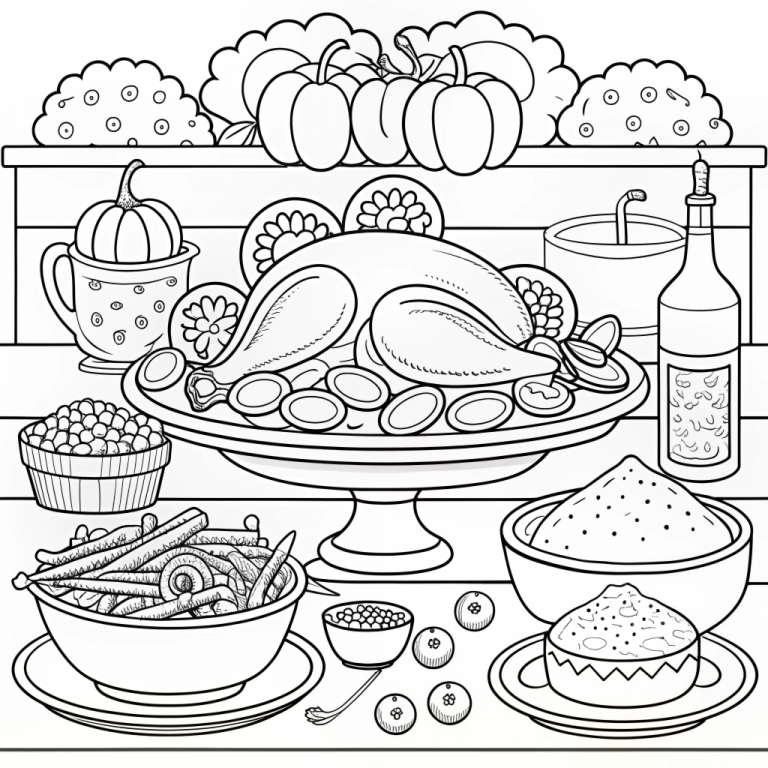 Autumn Fall Coloring Pages - 123 Go Mama