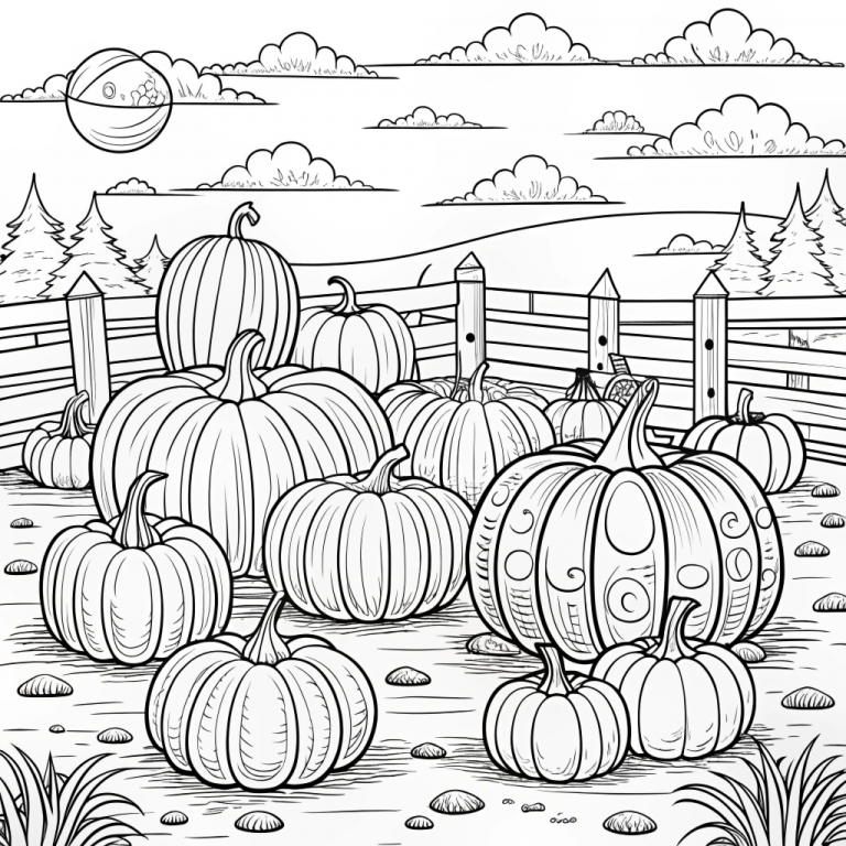Autumn Fall Coloring Pages - 123 Go Mama