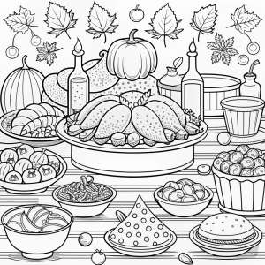 Autumn Fall Coloring Pages - 123 Go Mama