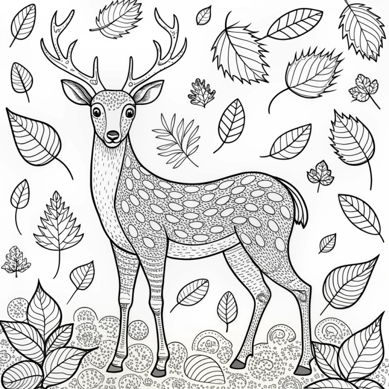 Autumn Fall Coloring Pages - 123 Go Mama